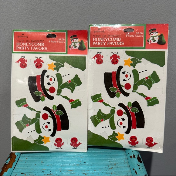 Hallmark | Holiday | New Vintage Hallmark Happy The Snowman Honeycomb ...